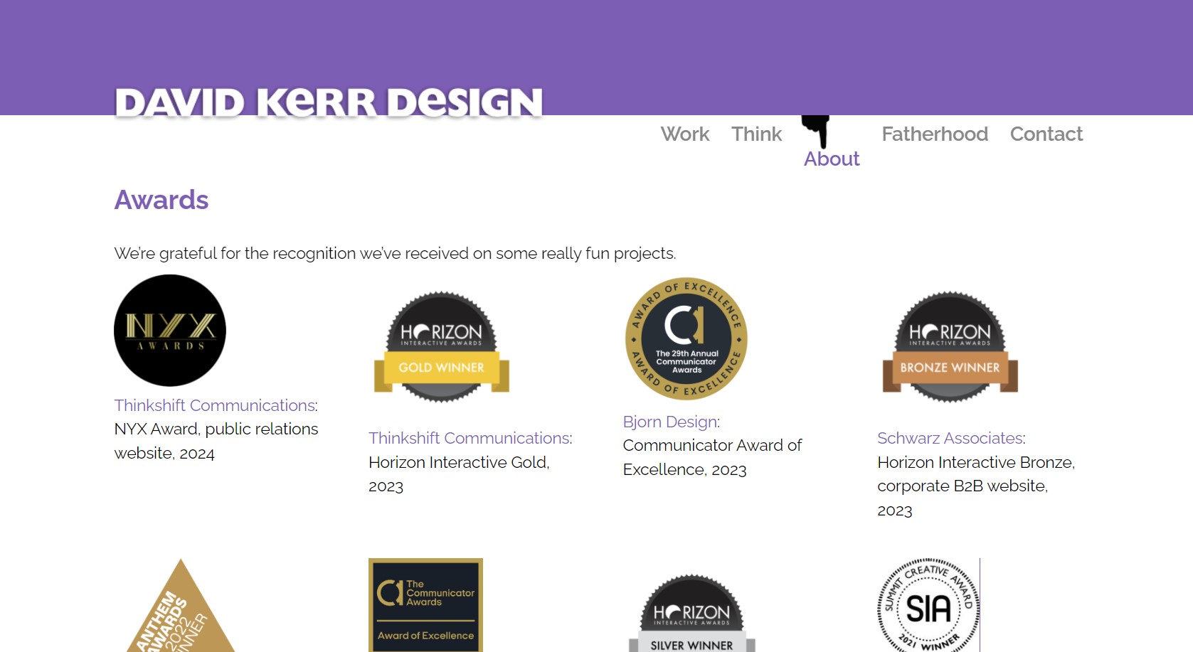 Award-winning Projects by David Kerr Design Award-winning Projects by David Kerr Design